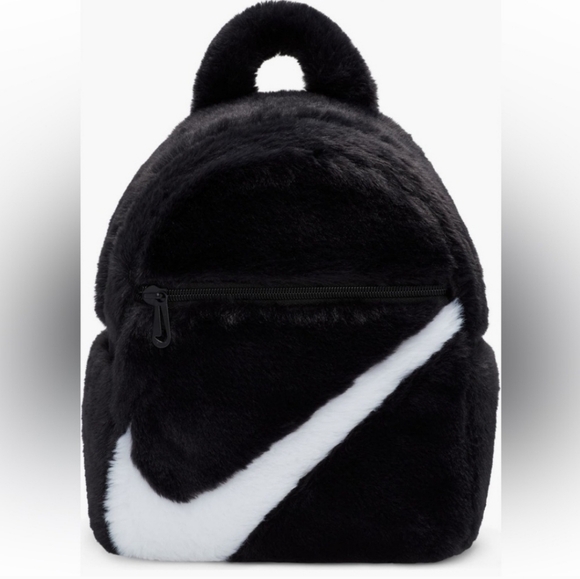 Nike | Bags | Nwt Nike Faux Fur Mini Backpack | Poshmark